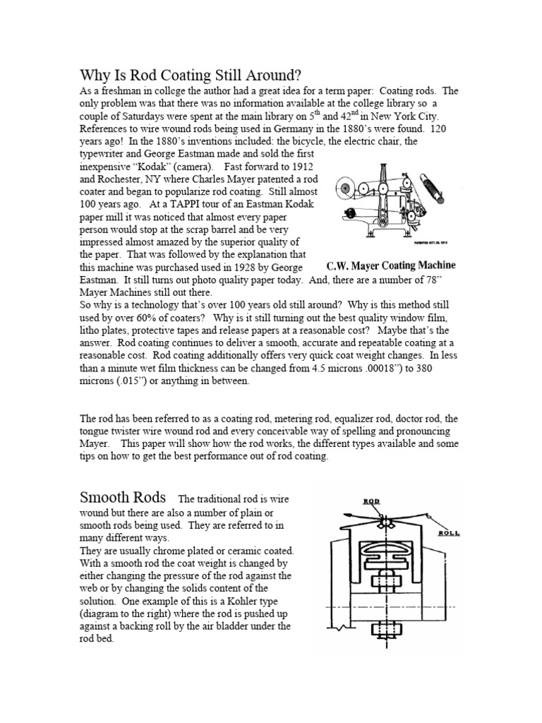 Why Is Rod Coating Still Around | PDF | Stainless Steel | Wire