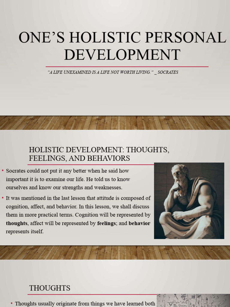 Ones Holistic Personal Development Pdf Emotions Thought