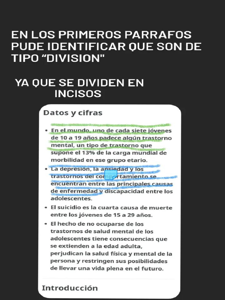 Identificación de Parrafos | PDF
