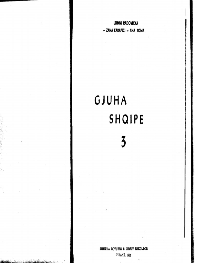 Gjuha Shqipe III | PDF
