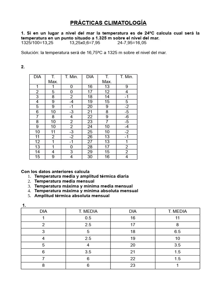 Practica Climograma | PDF | Propiedades termodinámicas. | Ramas de la termodinámica