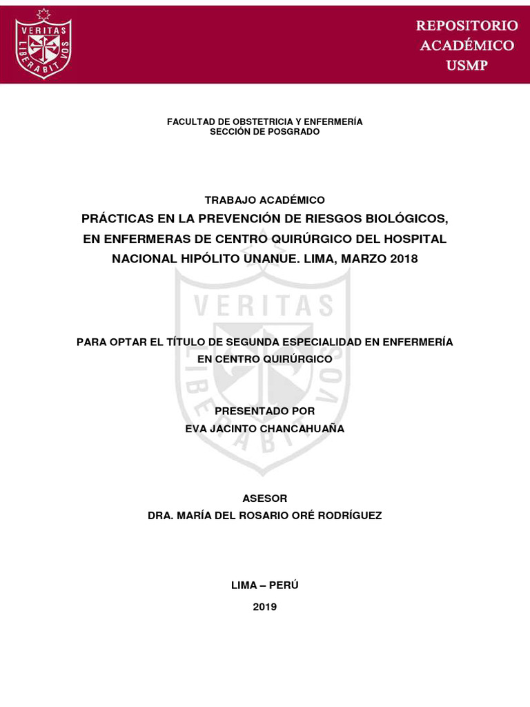 Jacinto - Eva | PDF | Enfermería | Infección