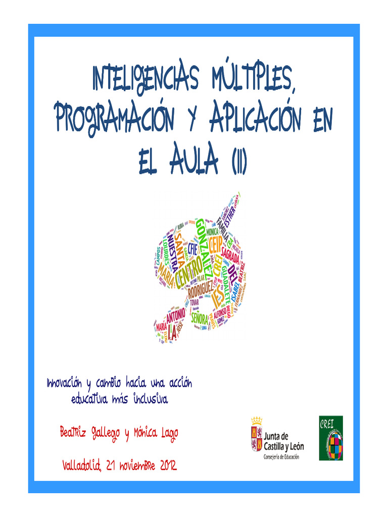 Taller - Inteligencias - Múltiples II | PDF | Plan de estudios | Aprendizaje