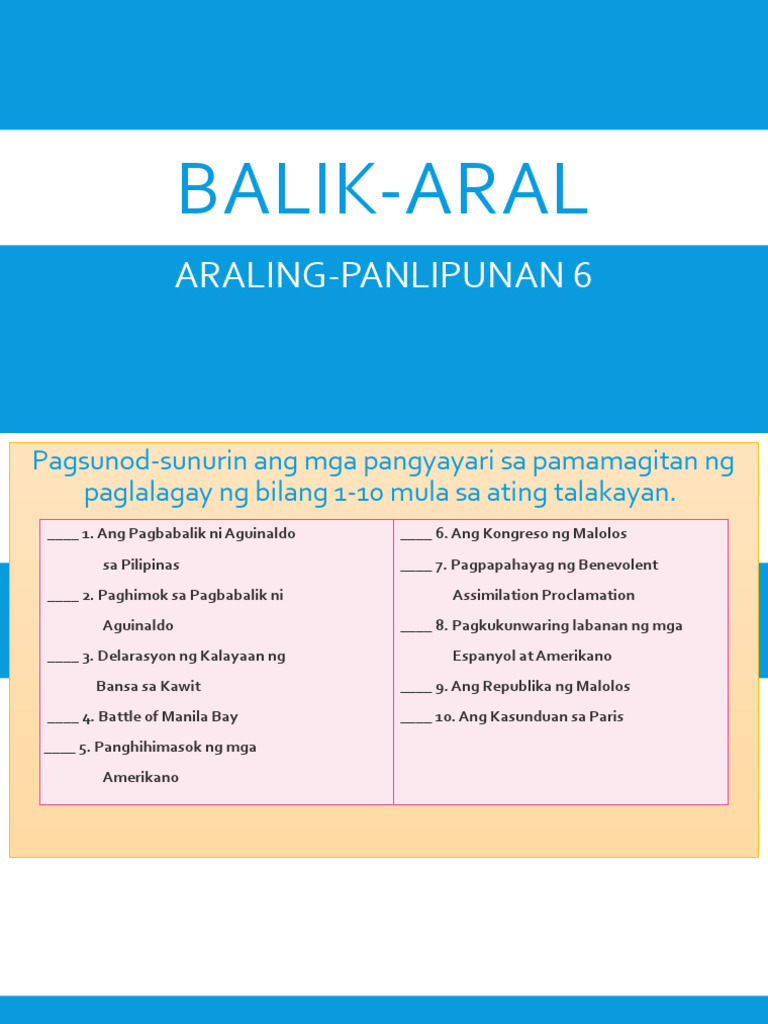 Ap 6 Balik Aral 2ND | PDF