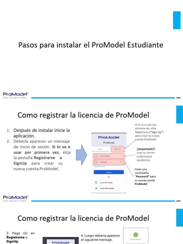 Manual Activación Promodel Upn 2023 | PDF | Contraseña | Ciencias de la Computación