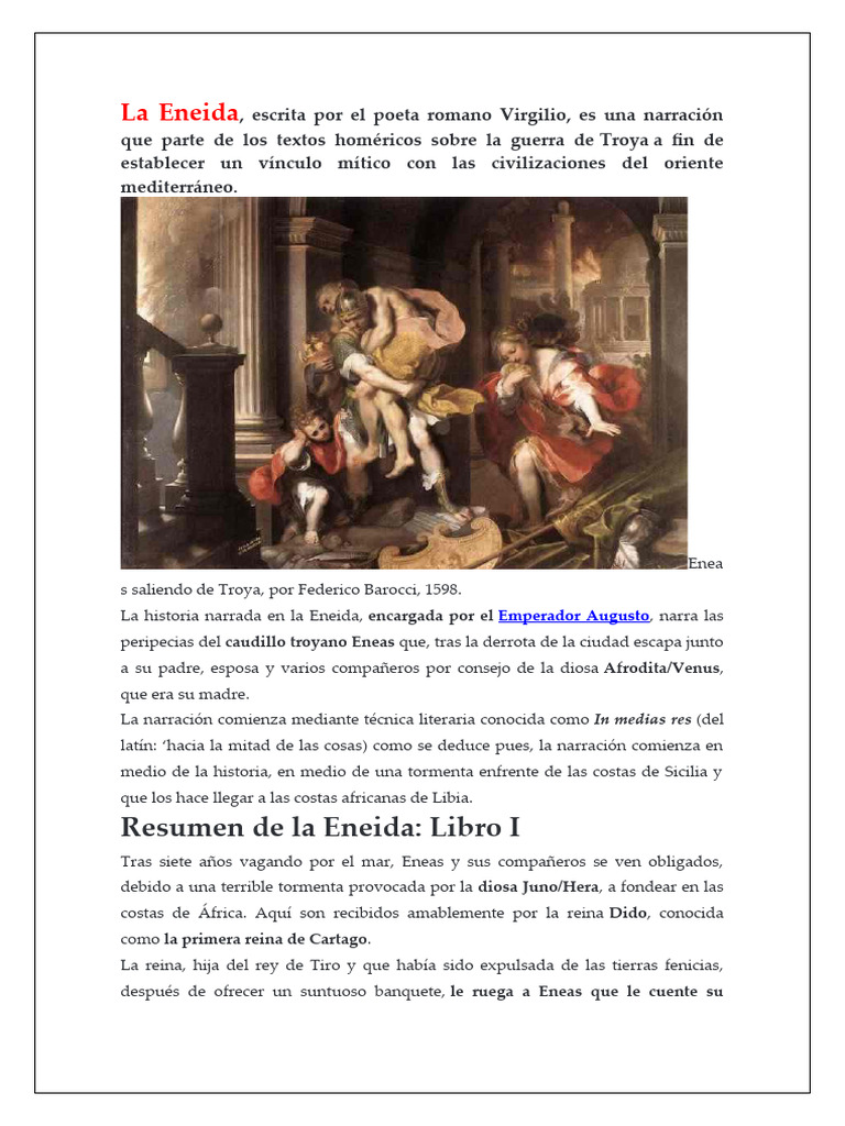 La Eneida | PDF | Eneida | Eneas