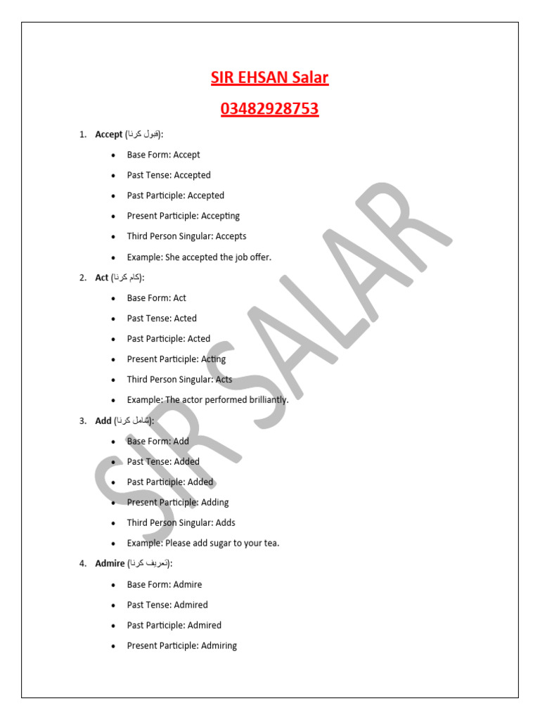 SIR EHSAN Salar Sentneces Examples | PDF | Meal