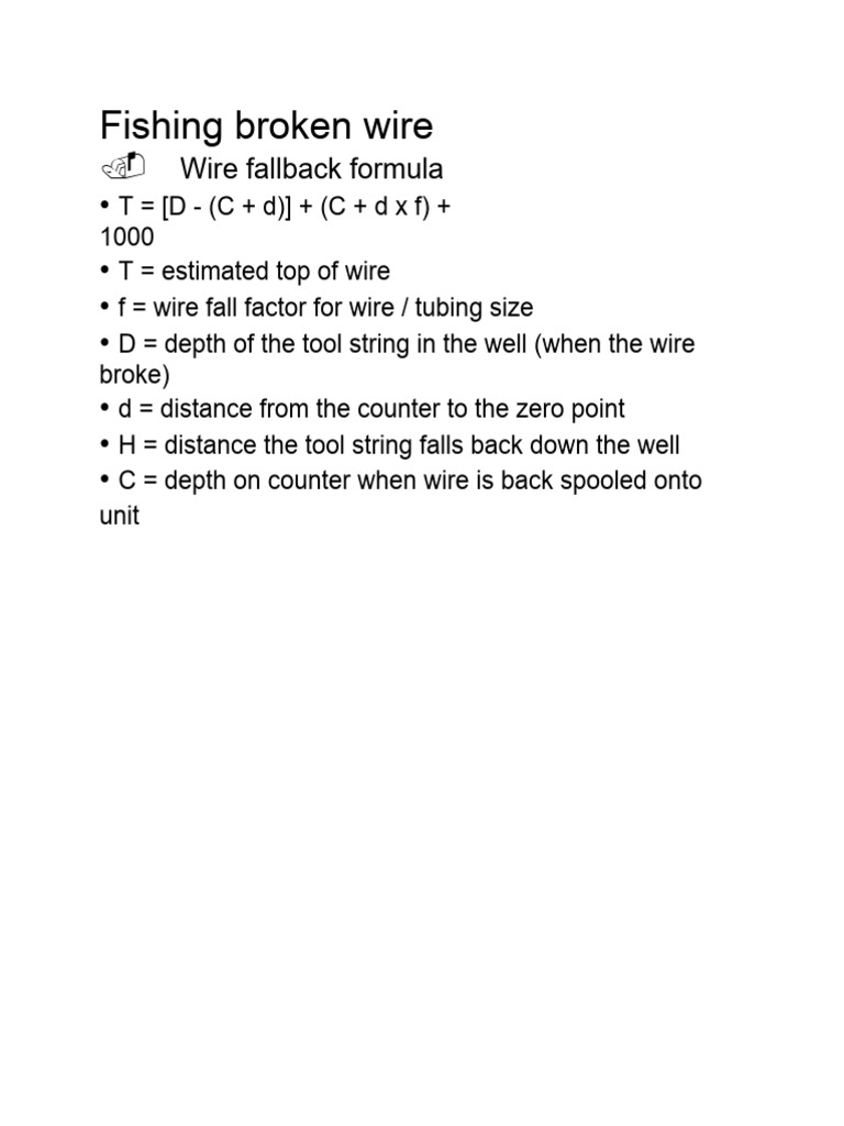 Wire Fallback Formula | PDF | Teaching Methods & Materials