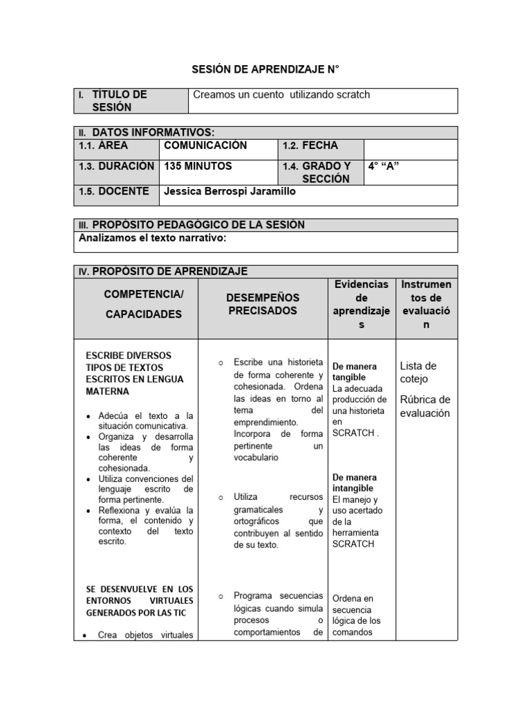 471923897-Crea Un Cuento Con El Lenguaje de Programación Scratch | PDF | Aprendizaje | Scratch ...