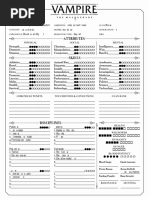 VTM V5 Sheets | PDF