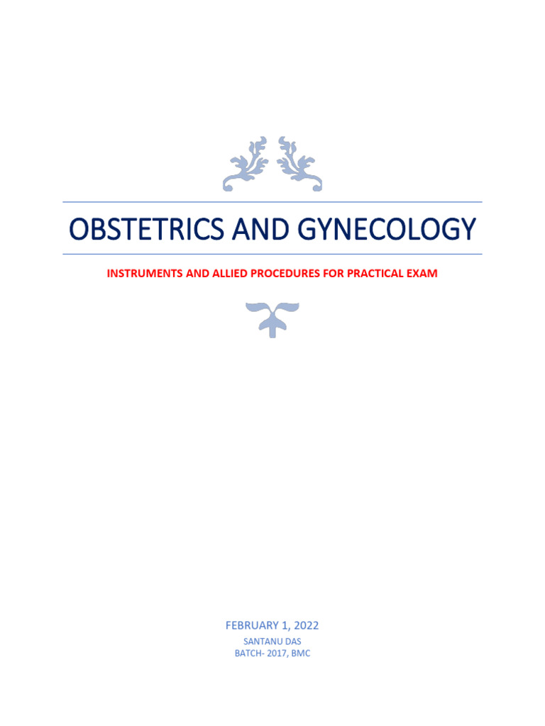 Obstetrics and Gynecology | PDF | Childbirth | Human Reproduction