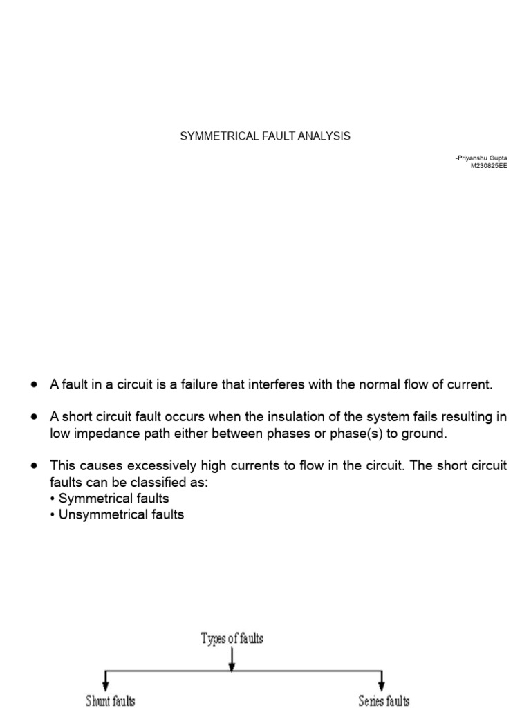 Symmetrical Fault Analysis in Power Systems | PDF | Steady State ...