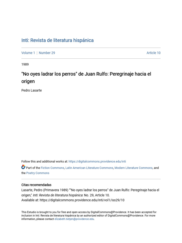 No Oyes Ladrar Los Perros | PDF | México | Renacimiento