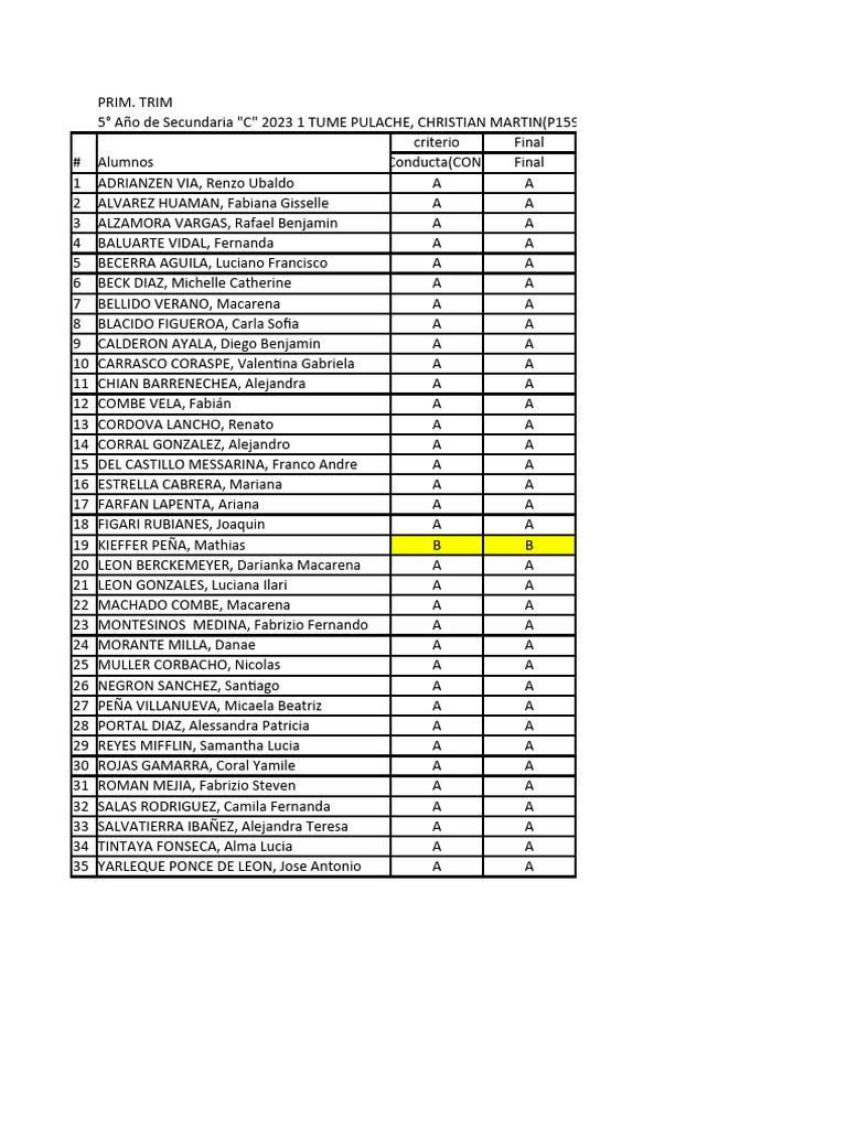 Cond. I Trime 5to C | PDF