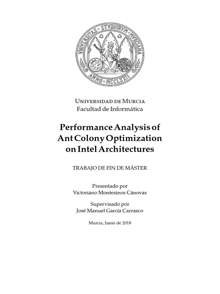 Performance Analysis of Ant Colony Optimization On Intel Architectures ... Performance Analysis of Ant Colony Optimization On Intel Architectures ...