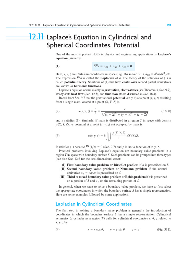 Laplace | PDF | Partial Differential Equation | Equations