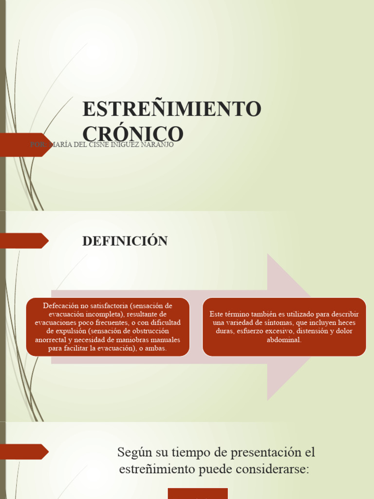 Estreñimiento Crónico: Causas y Tratamiento | PDF | Cáncer colonrectal ...