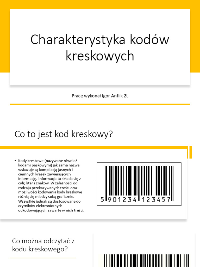 Kody Kreskowe Igor Anflik 2L | PDF