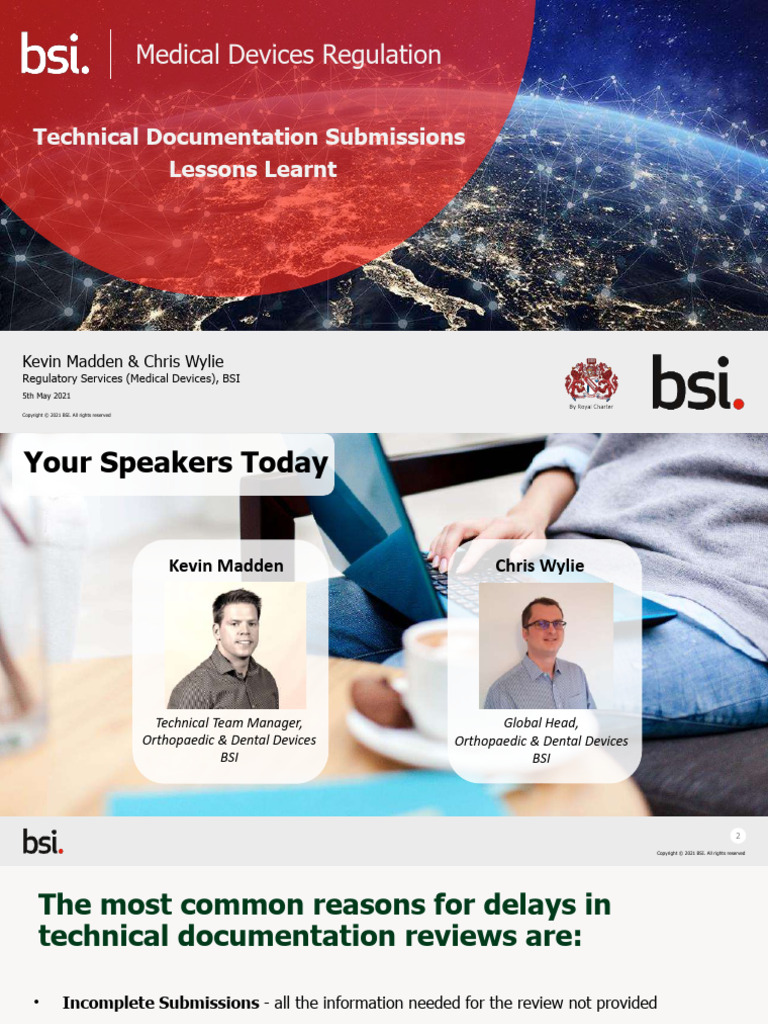 Bsi MD MDR Lessons Learnt Webinar 050521 Uk en | PDF | Medical Device