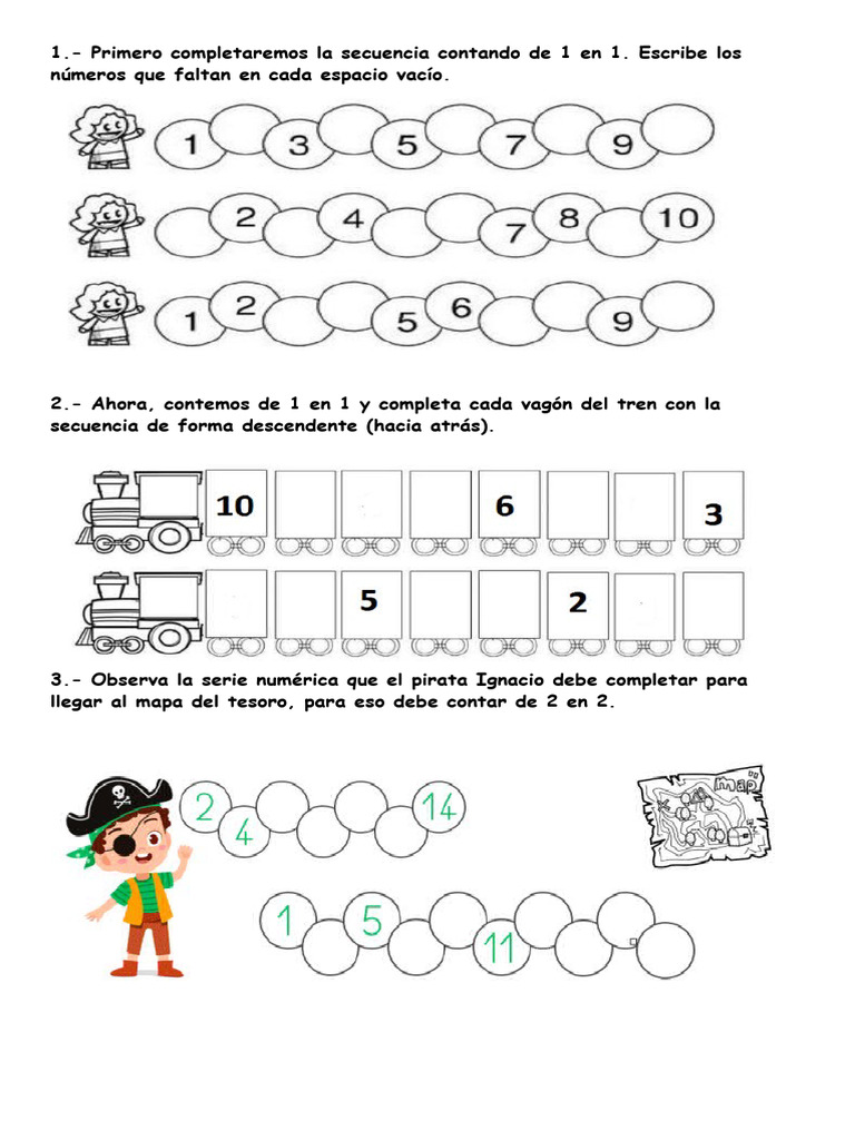 Completa la serie numérica de 2 en 2 | PDF | Métodos y materiales de ...