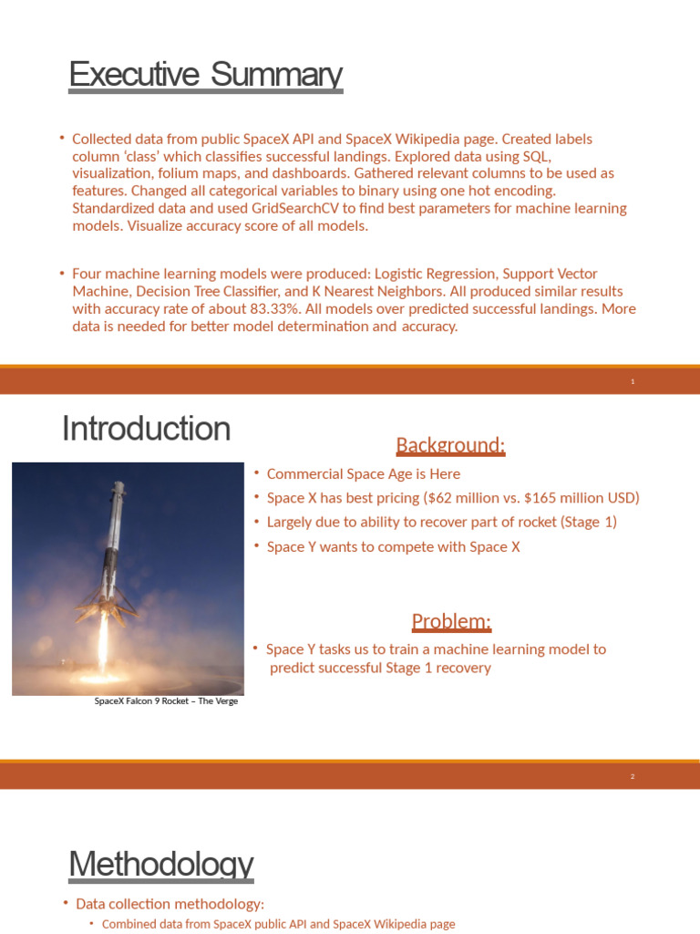 Data Science for SpaceX Competitors | PDF | Statistical Classification ...