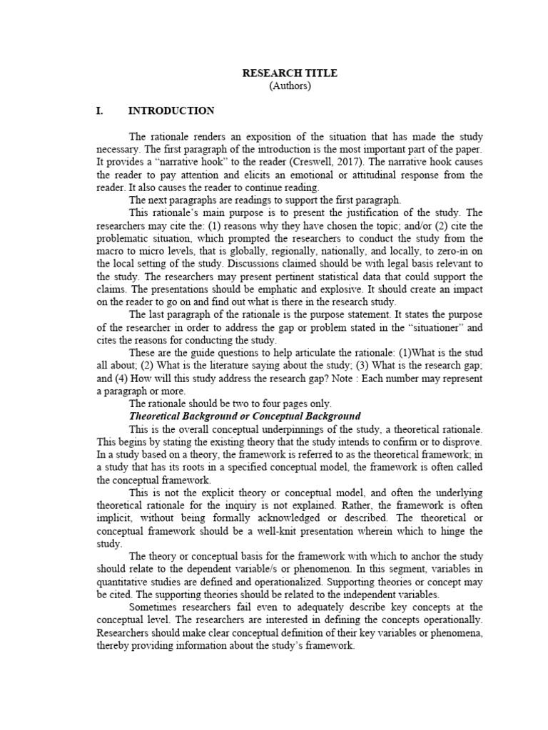 IMRAD Guidelines On How To Craft Chapter 1 5 | PDF | Theory | Methodology