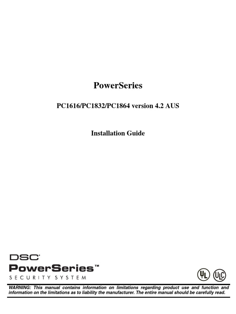 PC1832 Installation Guide Overview | PDF | Electrical Wiring | Telephone
