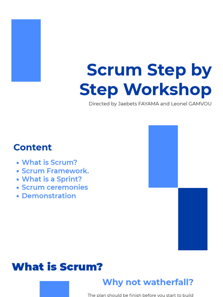 SCRUM Step by Step | PDF | Scrum (Software Development) | Software Engineering