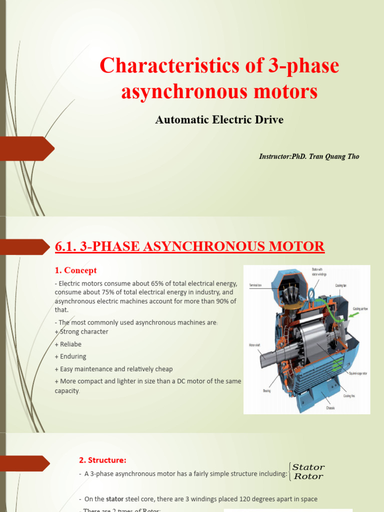 Characteristics of 3-Phase Asynchronous Motors | PDF | Electric Motor ...