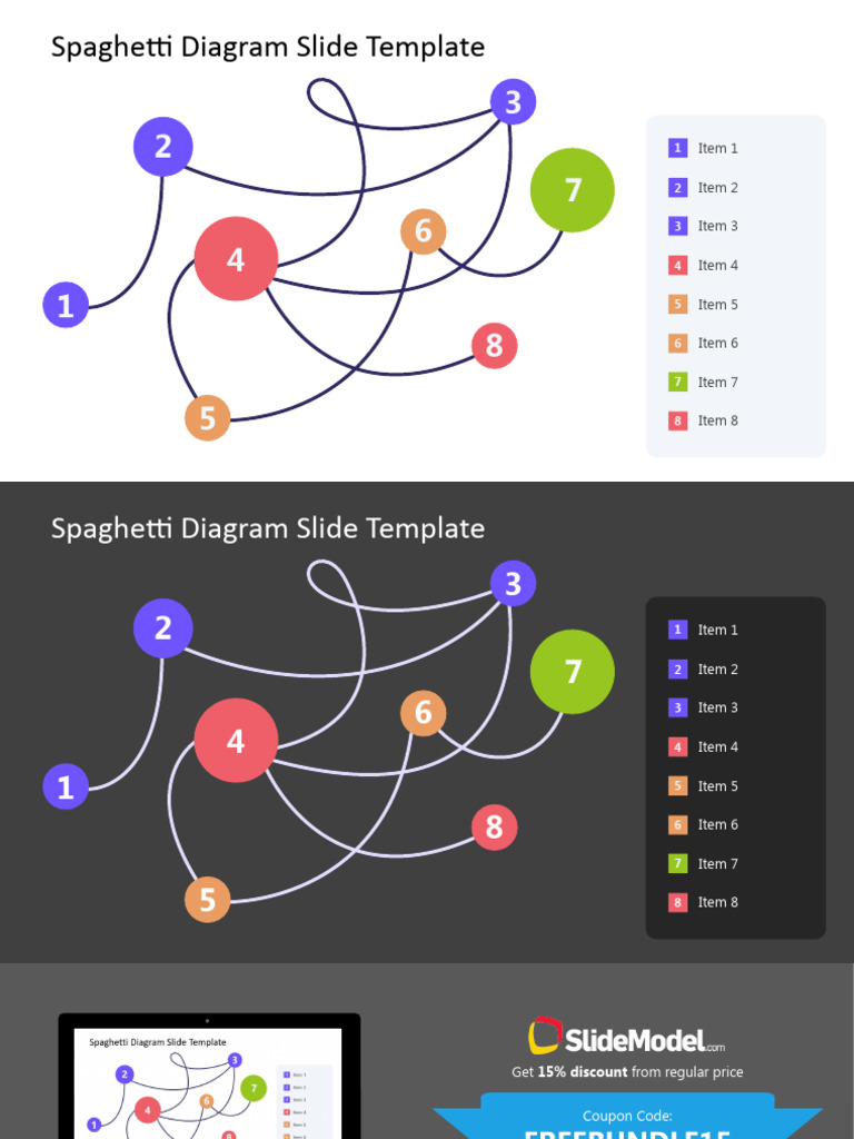 Spaghetti Diagram Slide Template | PDF