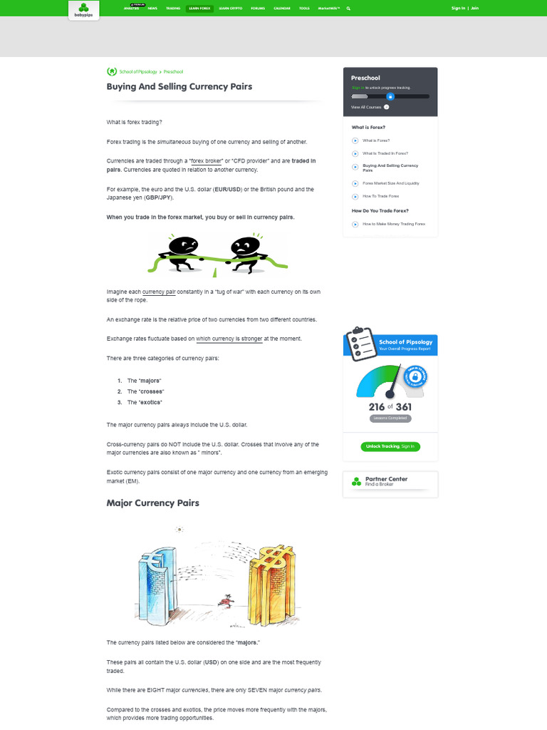 WWW Babypips | Download Free PDF | Foreign Exchange Market ...