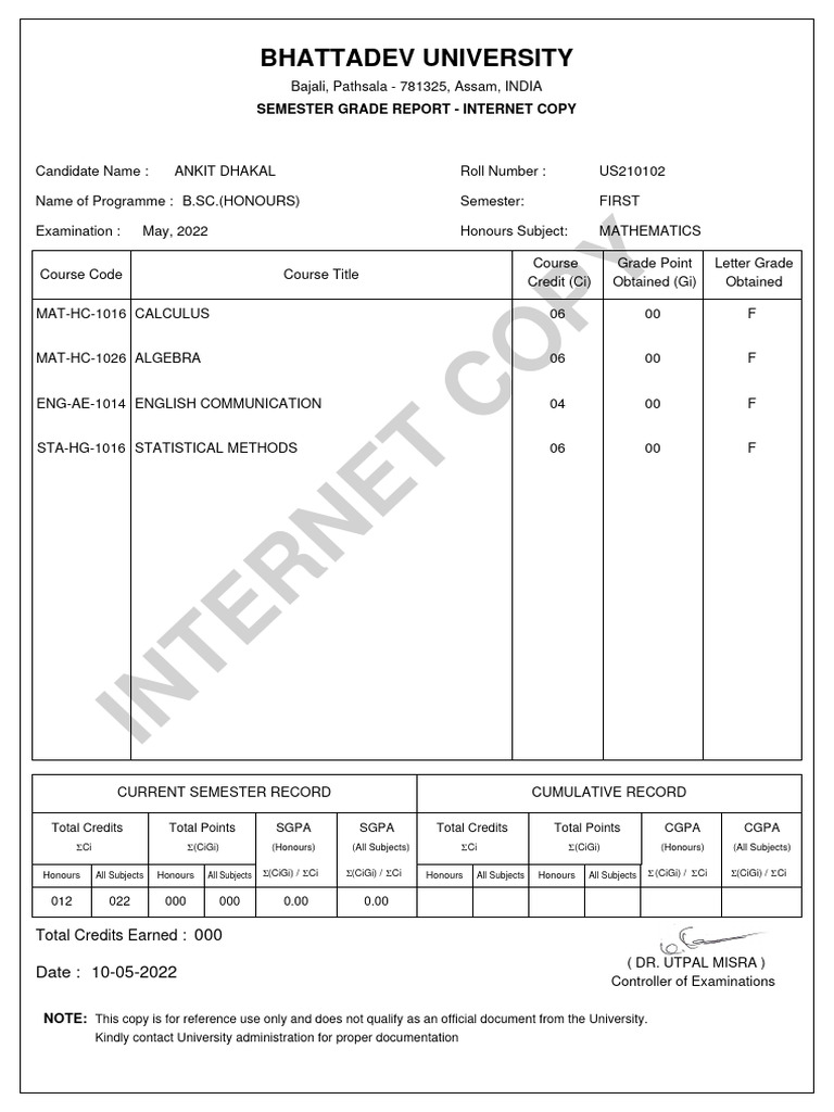 Internet Copy: Bhattadev University | PDF | Science | Mathematics