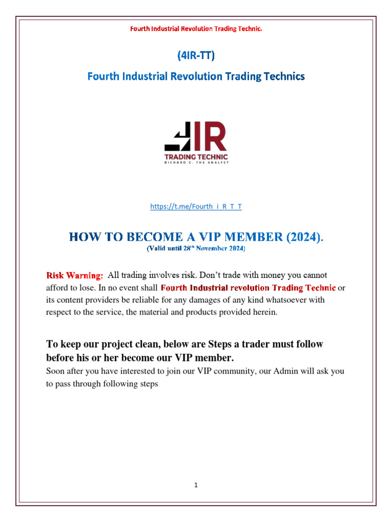 4ir-Tt, Steps To Become A Vip Member (2024) | PDF | Service Industries ...