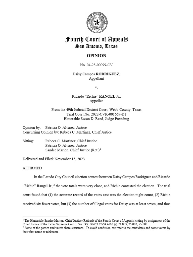 Documents 4th Court of Appeals - 2 | PDF | Expert Witness | Testimony