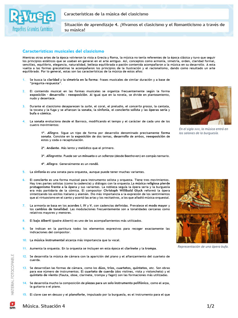 208406D Sa04 Caracteristicas Act4 Doc | PDF | Orquestas | Sinfonía