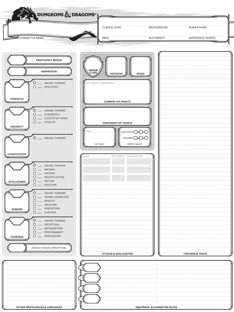 DND Character Sheet | PDF
