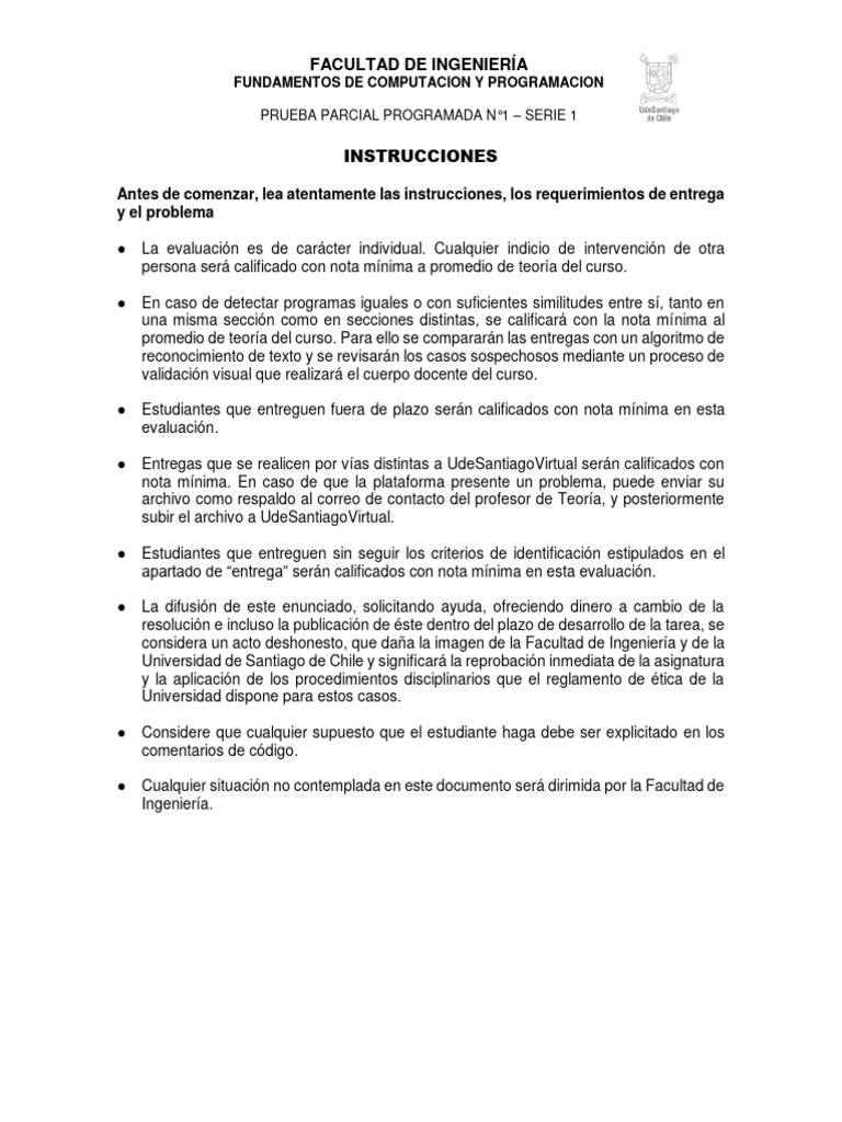 Prueba Parcial Programación Python | PDF | Programación de computadoras ...