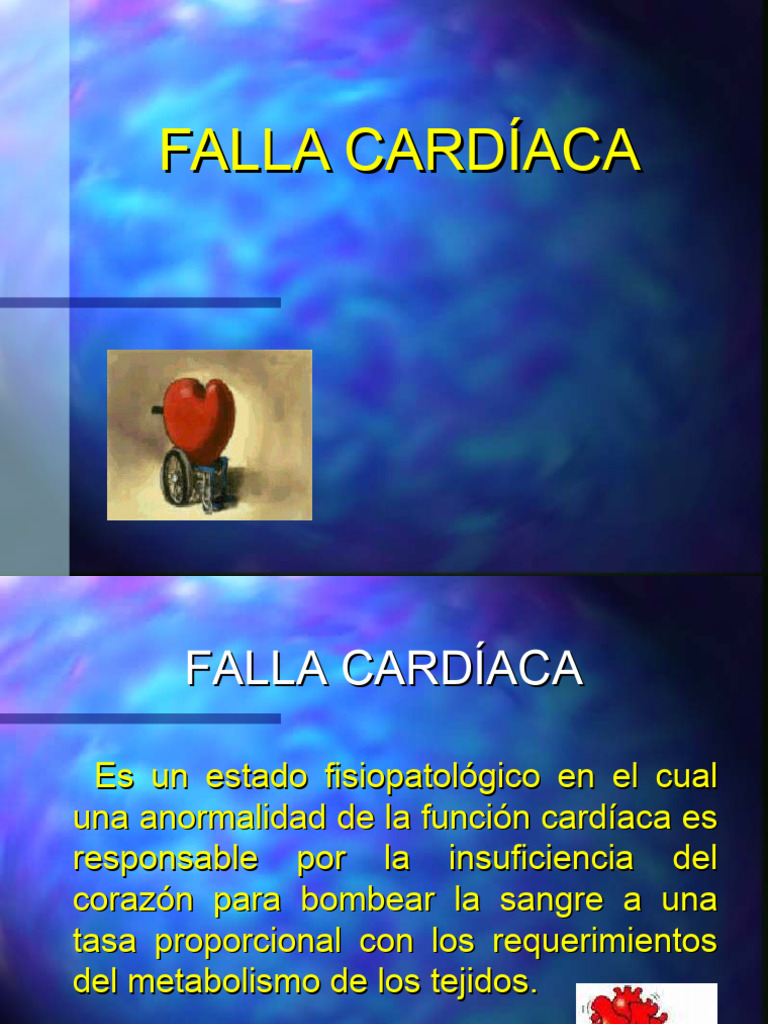 Falla Cardiaca | PDF | Insuficiencia cardíaca | Corazón