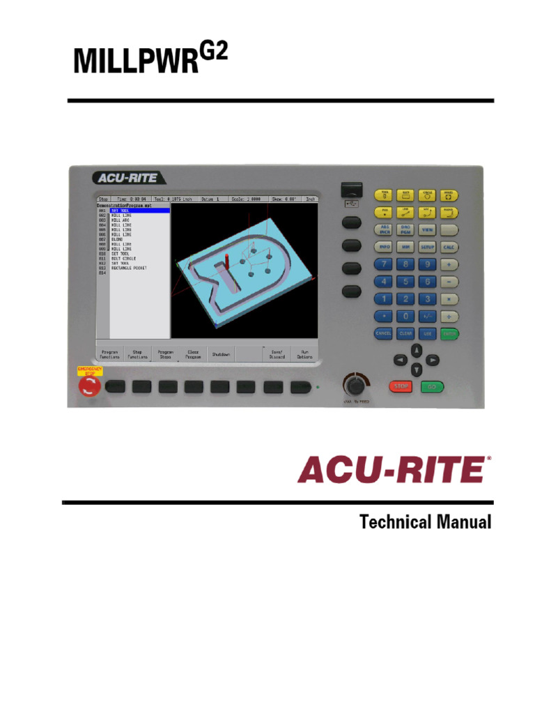 ACU-RITE MILLPWR G2 Technical Manual - Manualzz 546pages | PDF