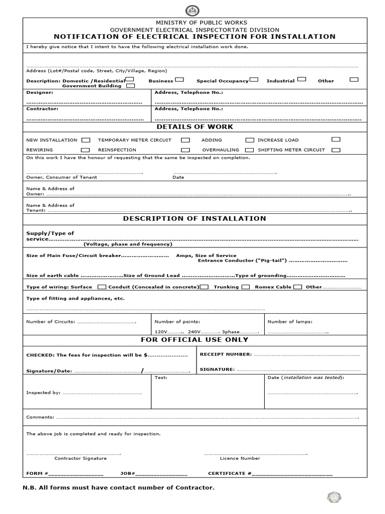 Notification Form 2022 | PDF | Building Engineering | Electromagnetism