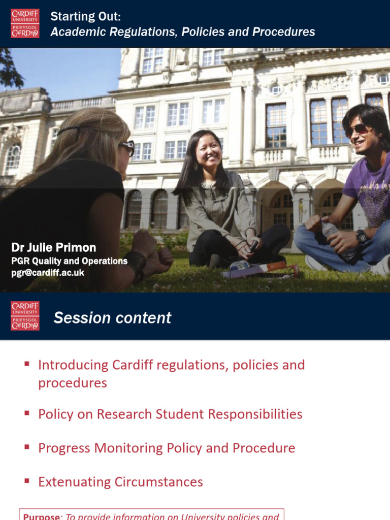 Academic Regulations, Policies & Procedures - Presentation Slides | PDF ...