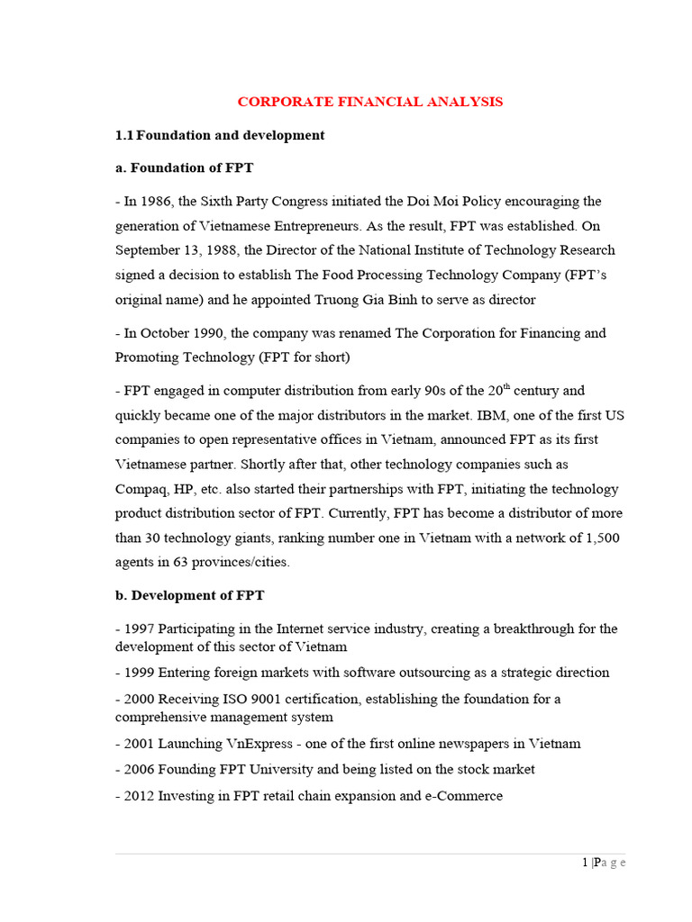 CORPORATE FINANCIAL ANALYSIS p1 | Download Free PDF | Internet | Economies