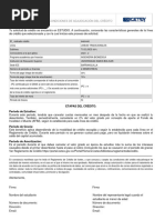 Condiciones de Adjudicación Del Crédito (Formato 413) | PDF