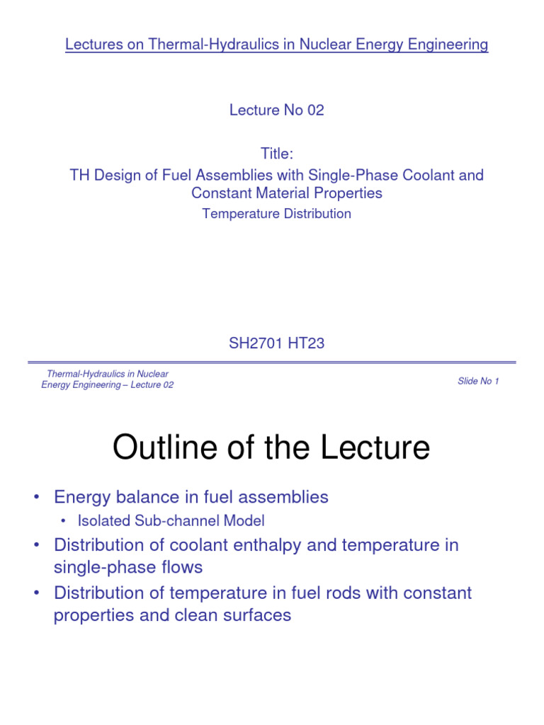 SH2701 Handouts L02 | Download Free PDF | Coolant | Heat