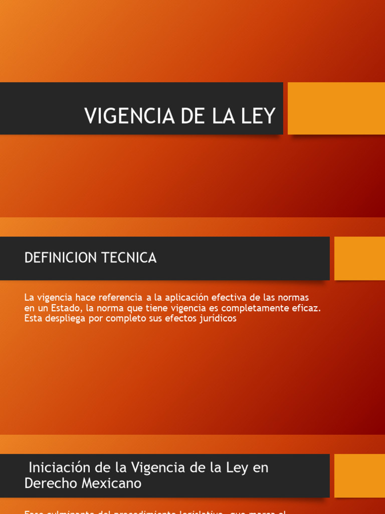 Vigencia de La Ley | PDF | Ciencias Políticas | Principios éticos