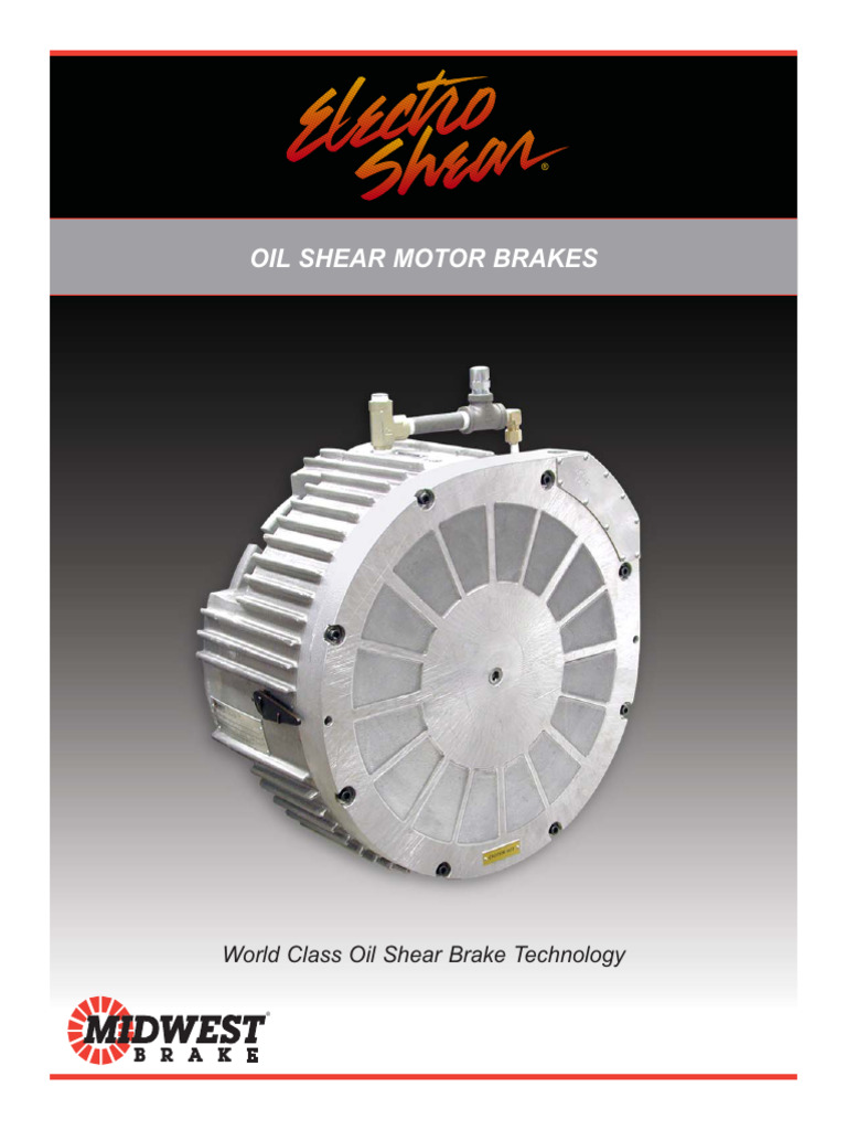 Electro Shear Brake Brochure | PDF | Friction | Electric Motor