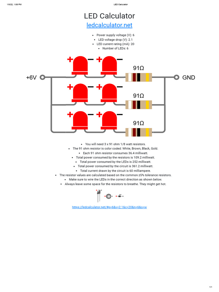 LED Calculator | PDF
