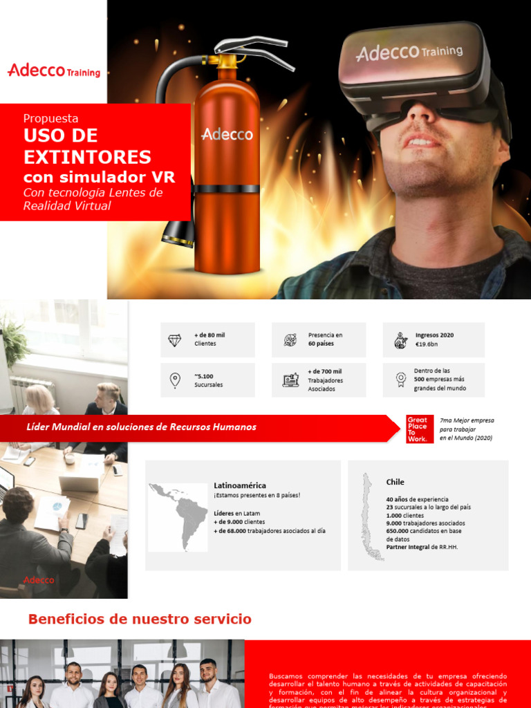 PPT_Manejo de Extintores_VR_Realidad Virtual - Adecco Training | PDF ...