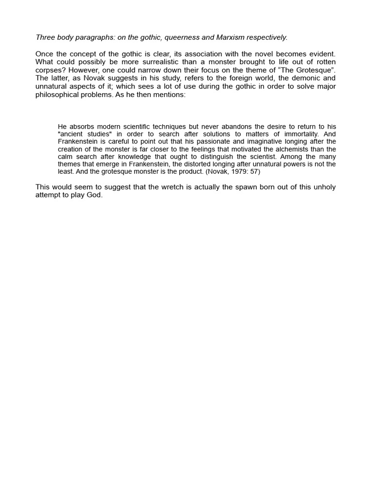 Gothic Paragraph | PDF