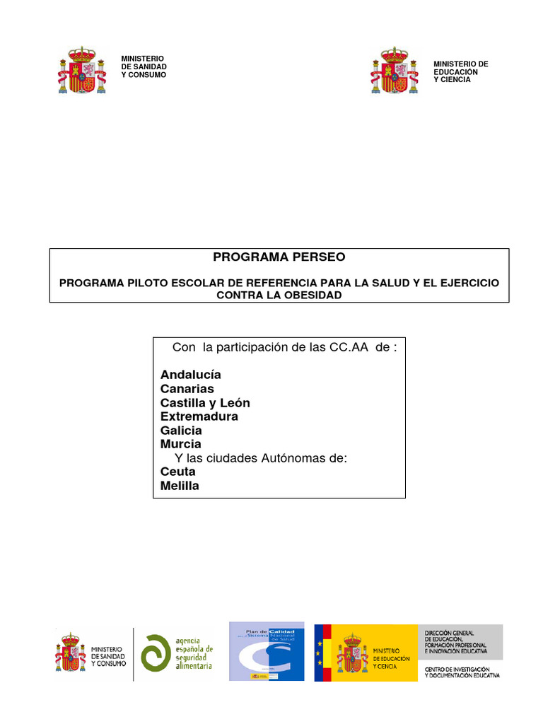 Programa Perseo-Jl06 | PDF | Obesidad | Alimentos